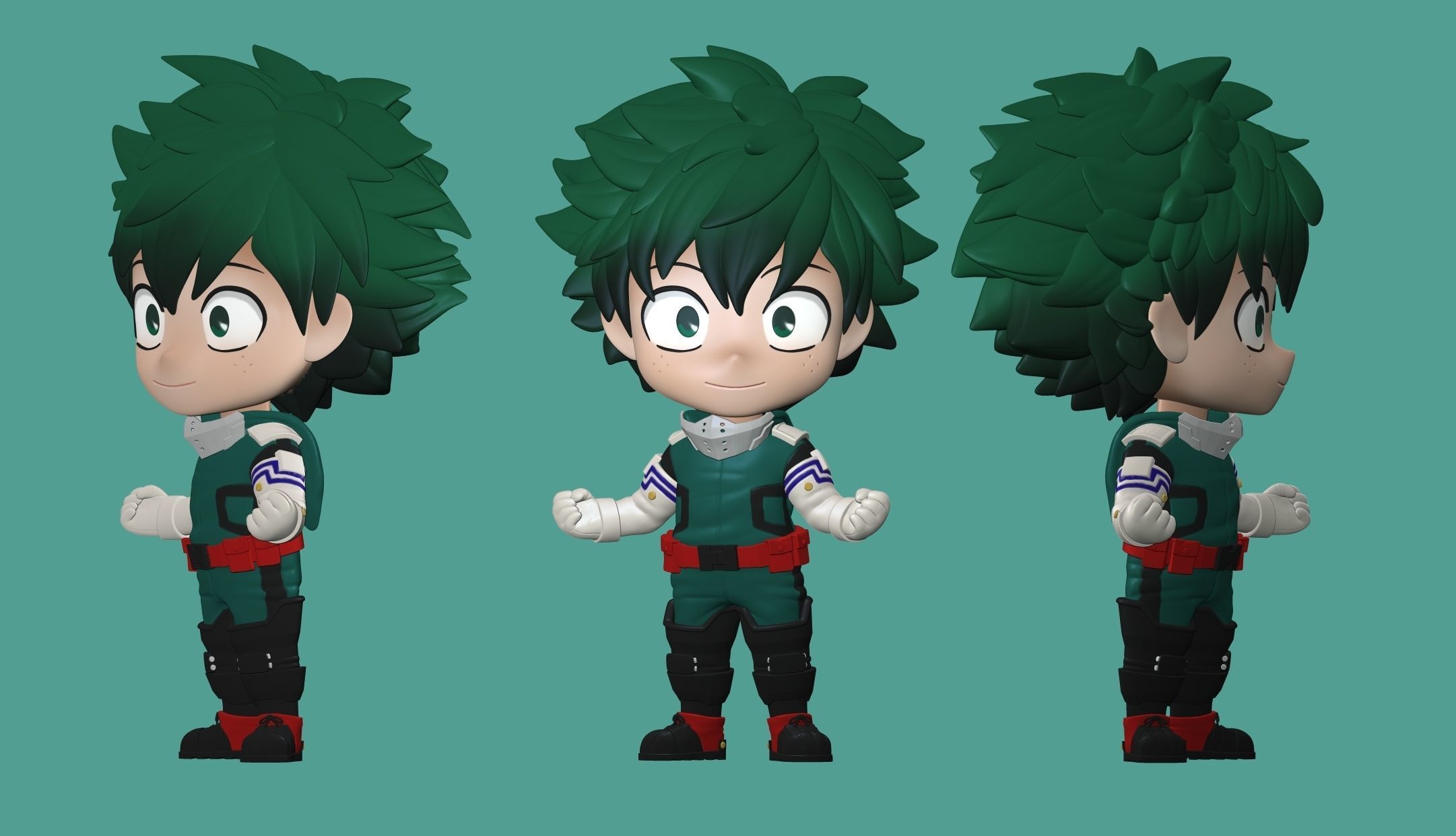 Deku Midoriya Boku no Hero 3D model 3D printable | CGTrader