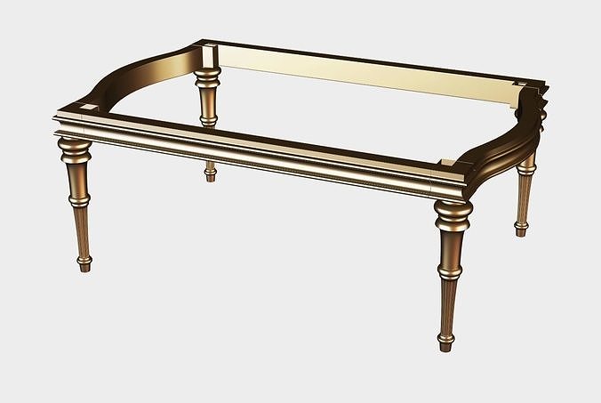 Carved tea table for cnc 16 3D model | CGTrader