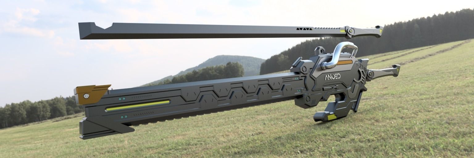 ZZZ Cyberpunk Katana 3D STL 3D model 3D printable | CGTrader