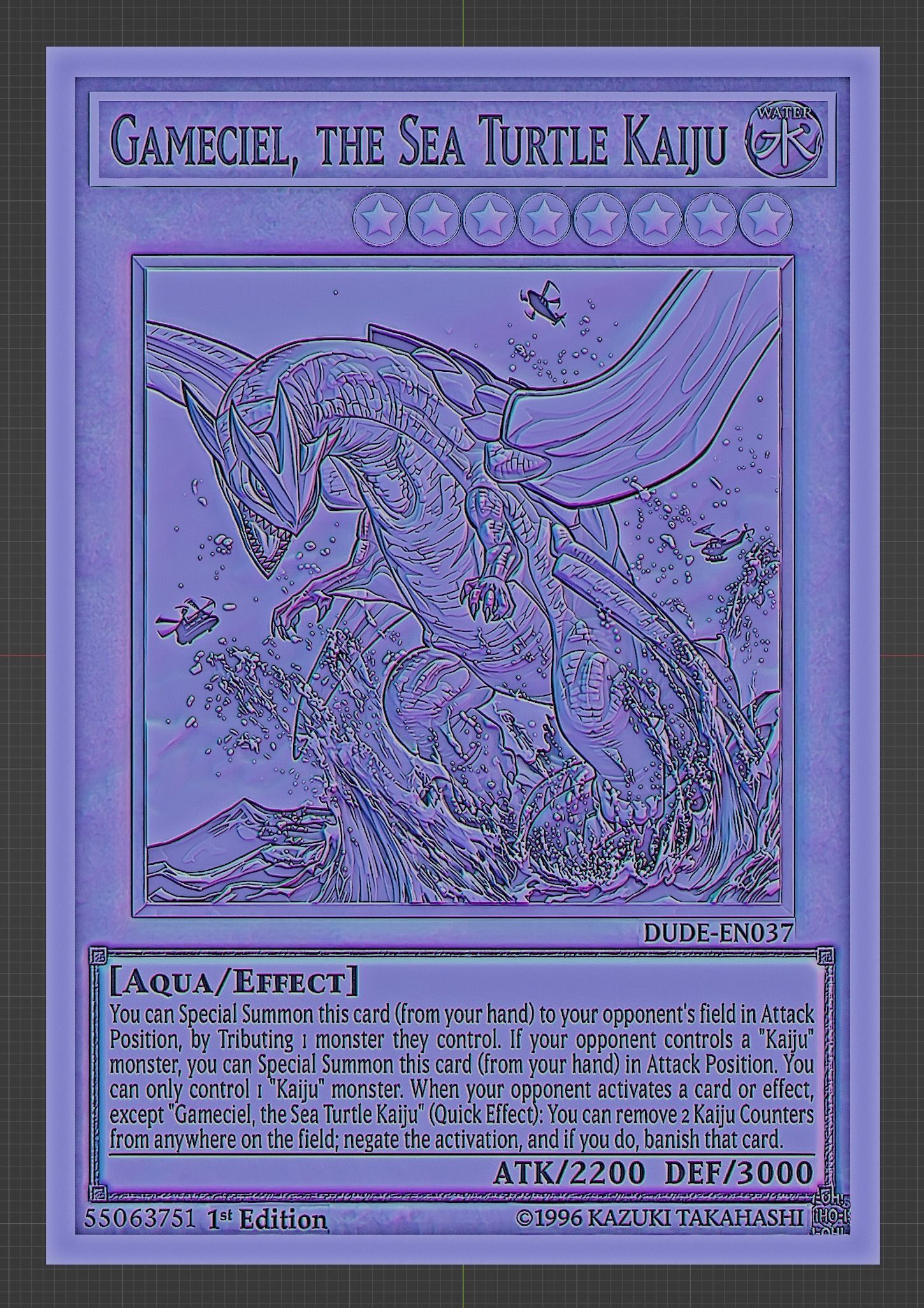 Gameciel the Sea Turtle Kaiju - yugioh free 3D model 3D printable ...