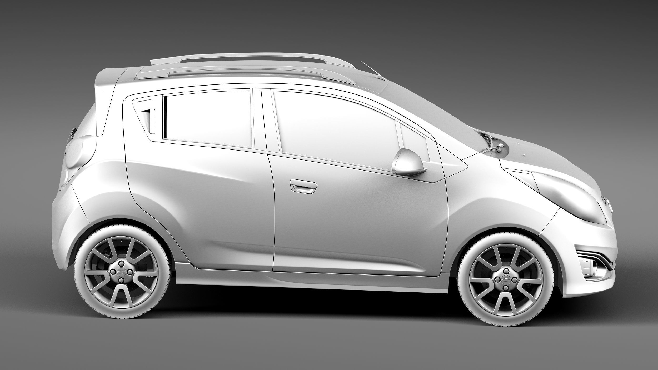Chevrolet Spark 2013 3D model | CGTrader