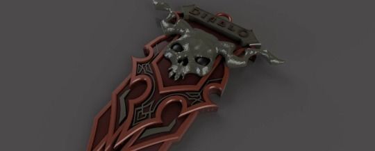 Diablo banner crest 3d printing stl free 3D model 3D printable | CGTrader