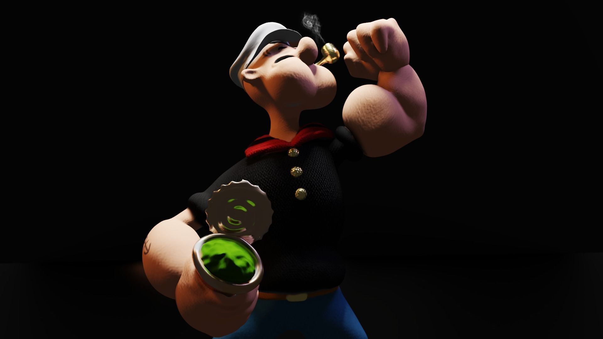3D Popeye Model 3D model 3D printable | CGTrader