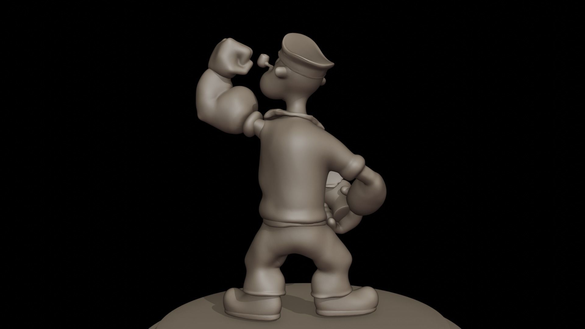 3D Popeye Model 3D model 3D printable | CGTrader