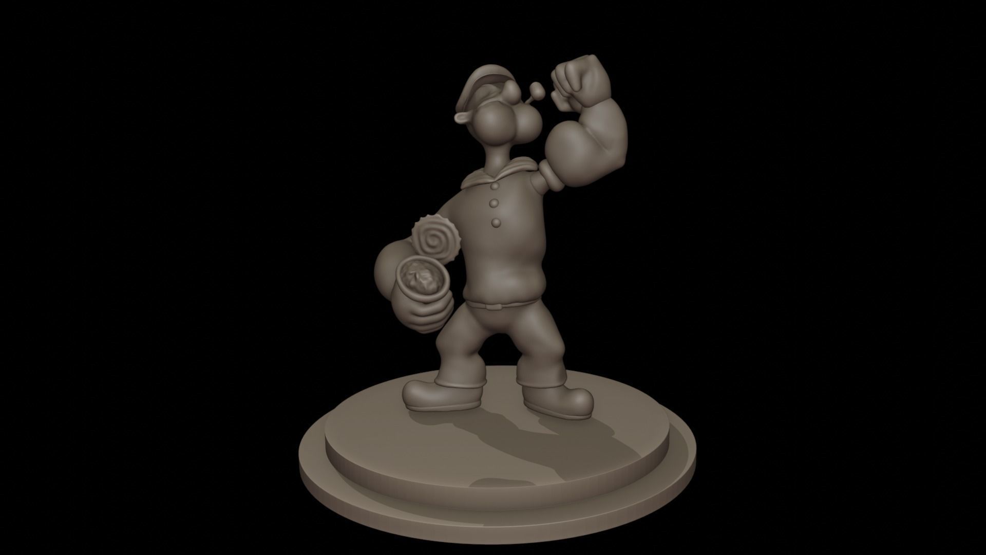 3D Popeye Model 3D model 3D printable | CGTrader