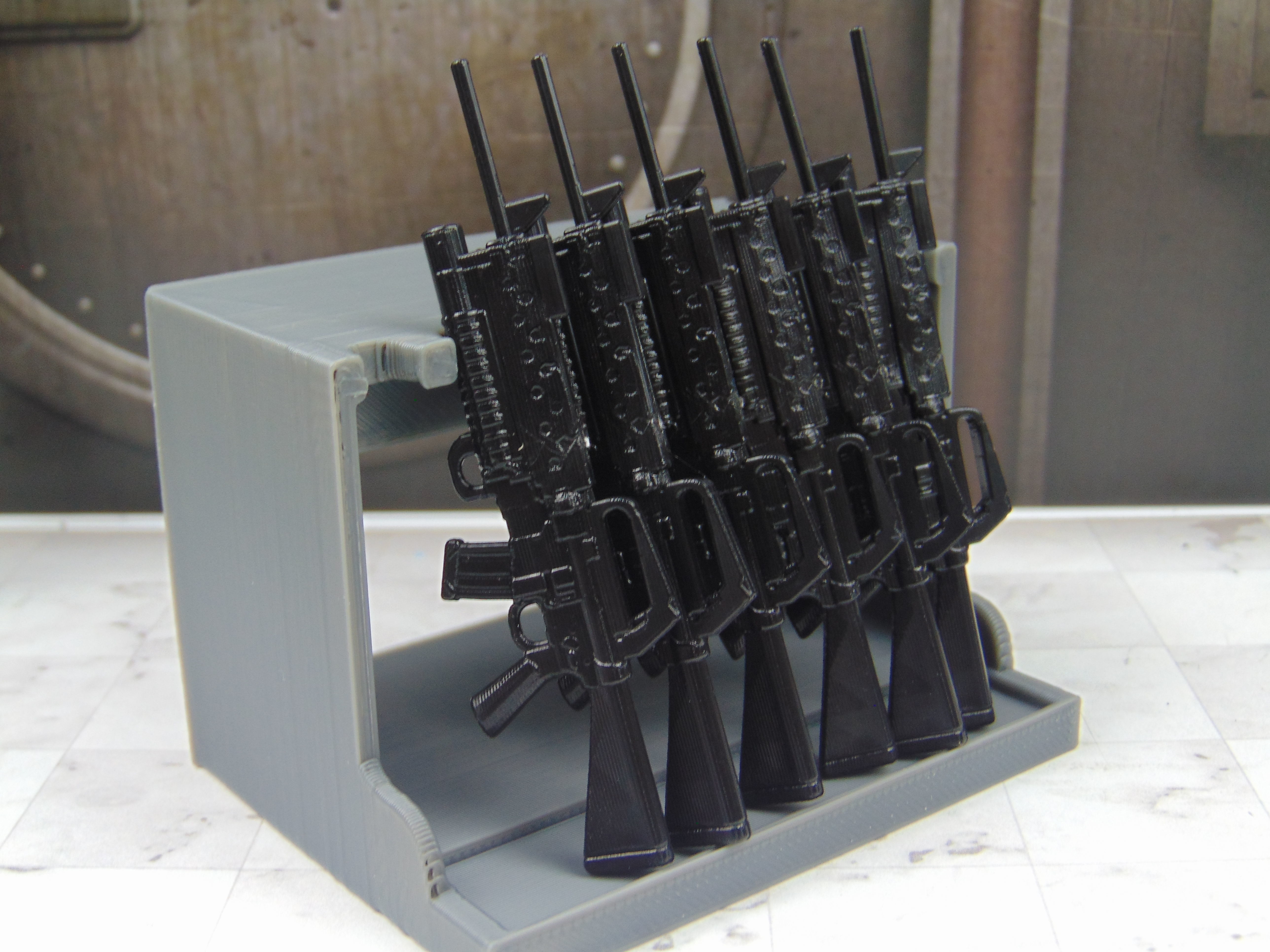 GI JOE Classified 3D Print Vertical Gun Racks Diorama Prop Set 3D model ...