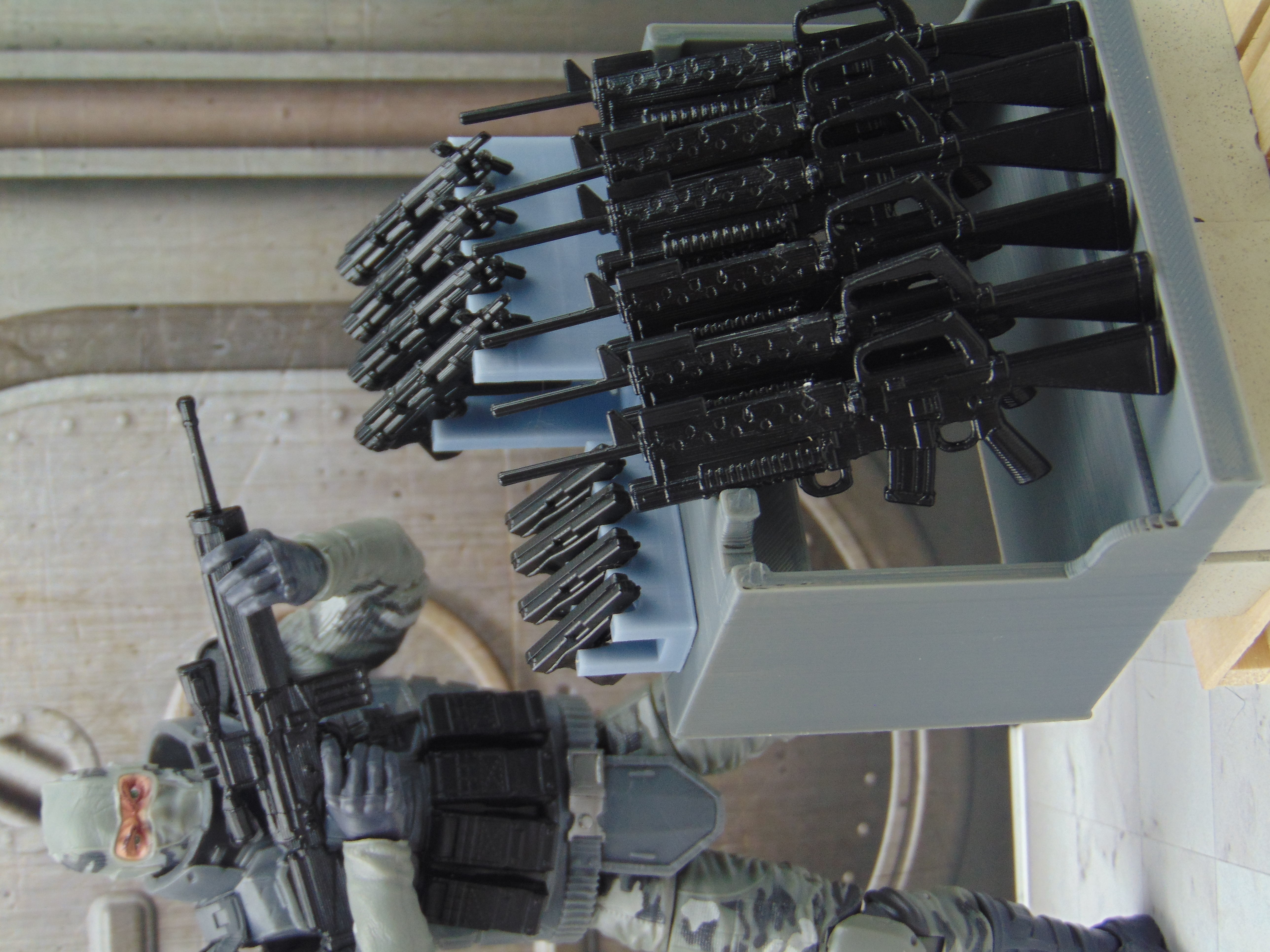 GI JOE Classified 3D Print Vertical Gun Racks Diorama Prop Set 3D model ...