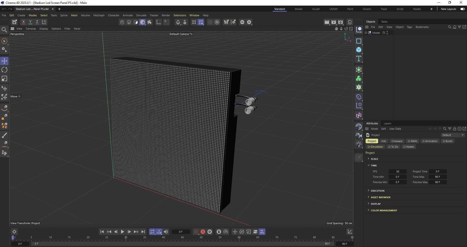 Stadium Led Screen Panel P5 3D model | CGTrader