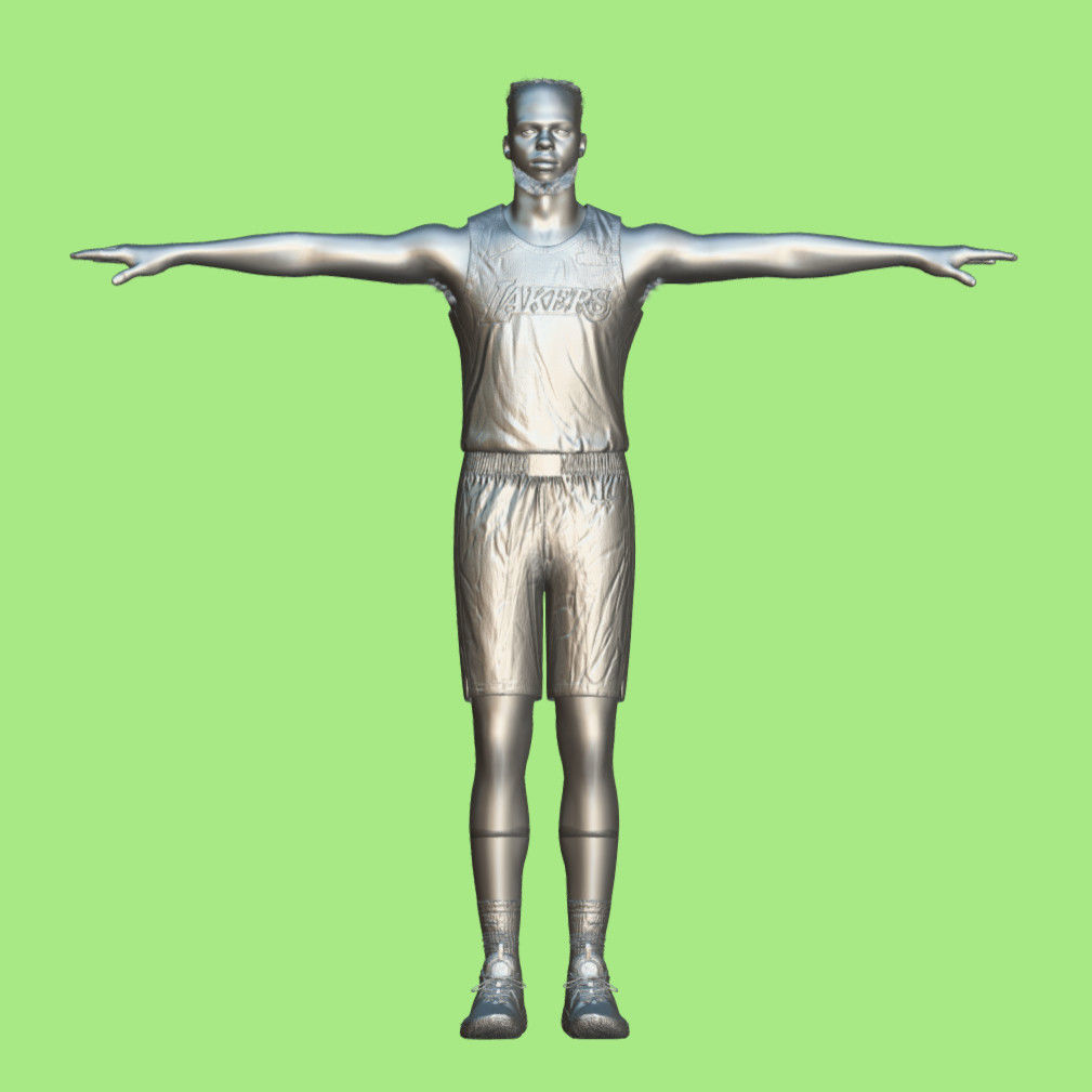 T-Pose D Angelo Russell Los Angeles Lakers NBA 3D model animated rigged ...