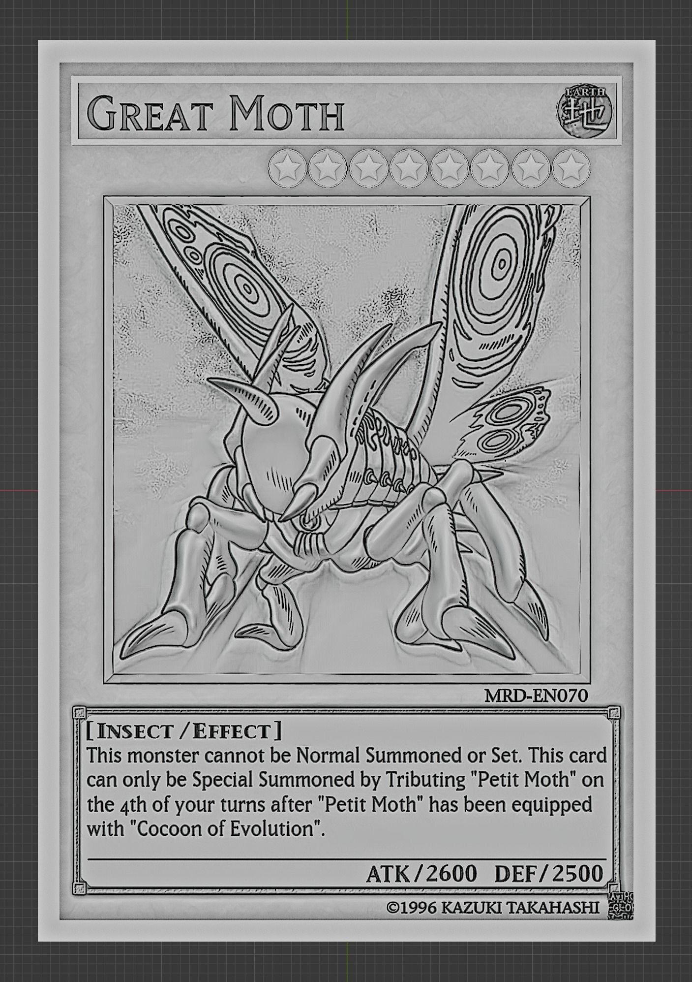 great moth - yugioh 3D model 3D printable | CGTrader