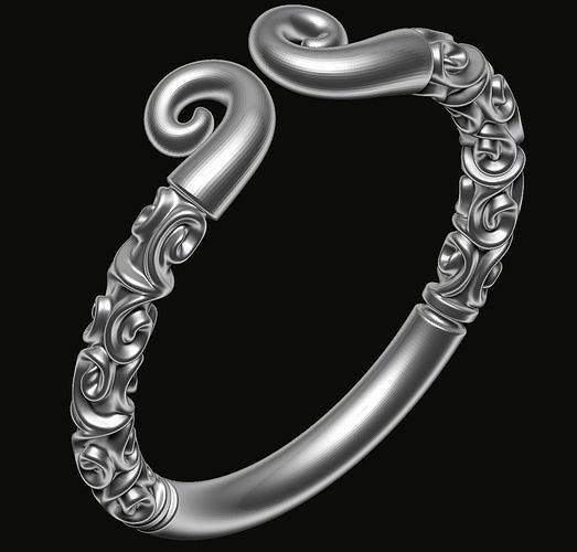 Patterned Rings 3D model 3D printable | CGTrader