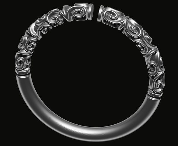 Patterned Rings 3D model 3D printable | CGTrader