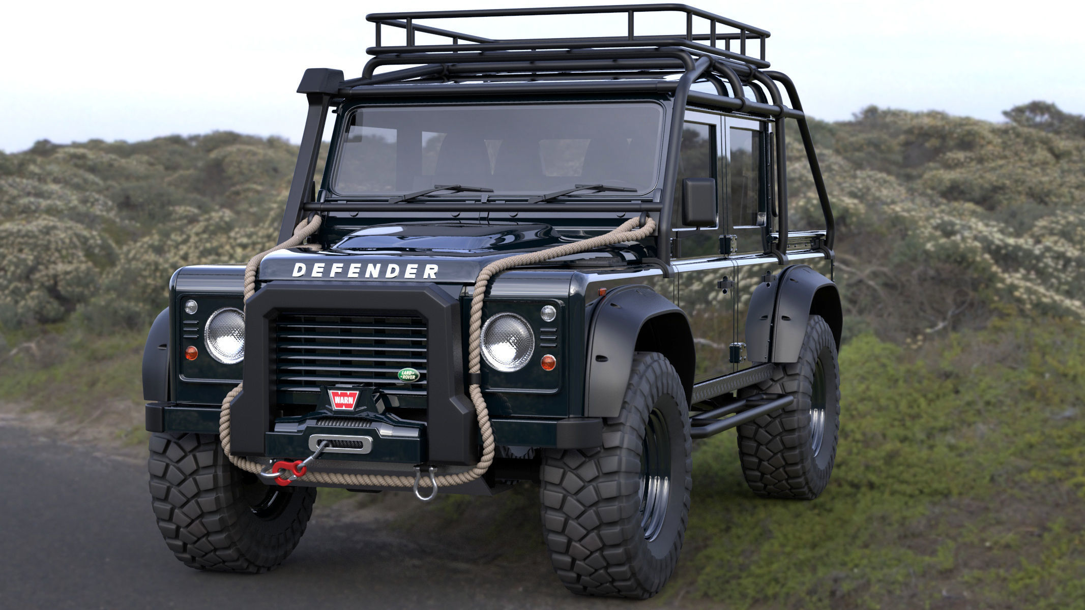 Land Rover Defender 110 Double Cabin Spectre 3D model | CGTrader