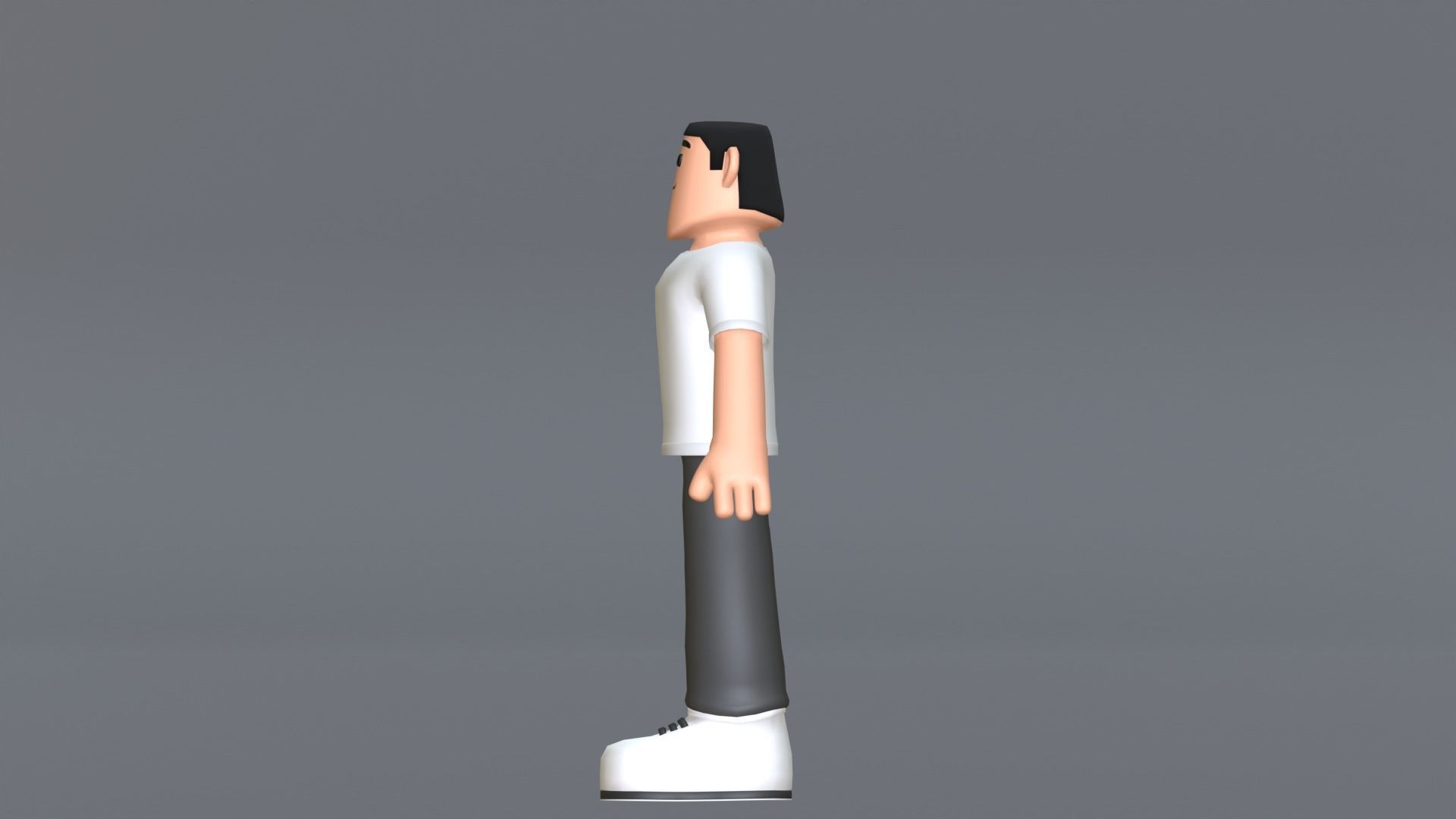 3D model Minimal Simple Man 3 Cartoon Character VR / AR / low-poly ...