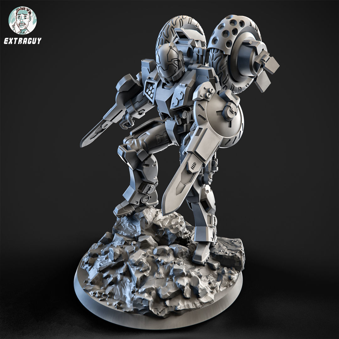 Blade Hurricane Mech 100mm and 32mm approximate Height 3D model 3D ...