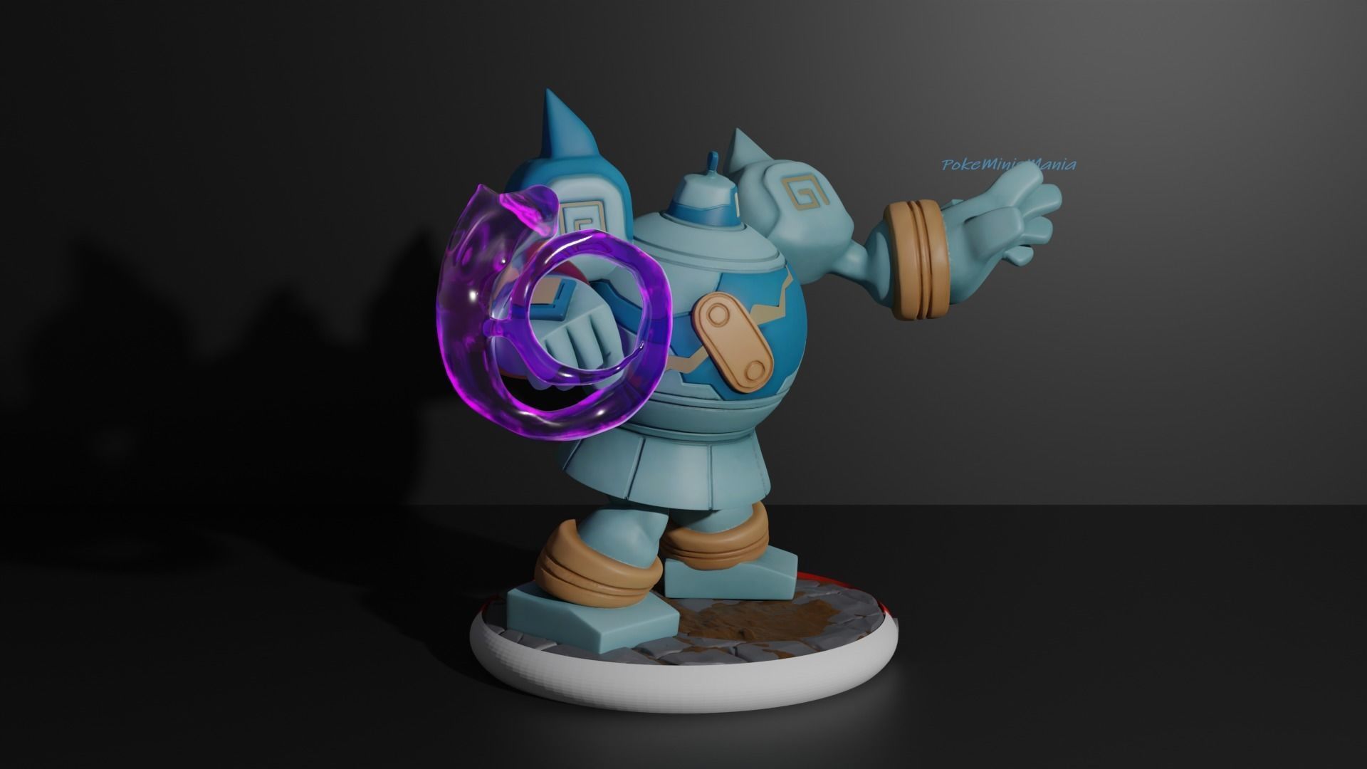 Golett and Golurk pokemon 3D print model 3D model 3D printable | CGTrader