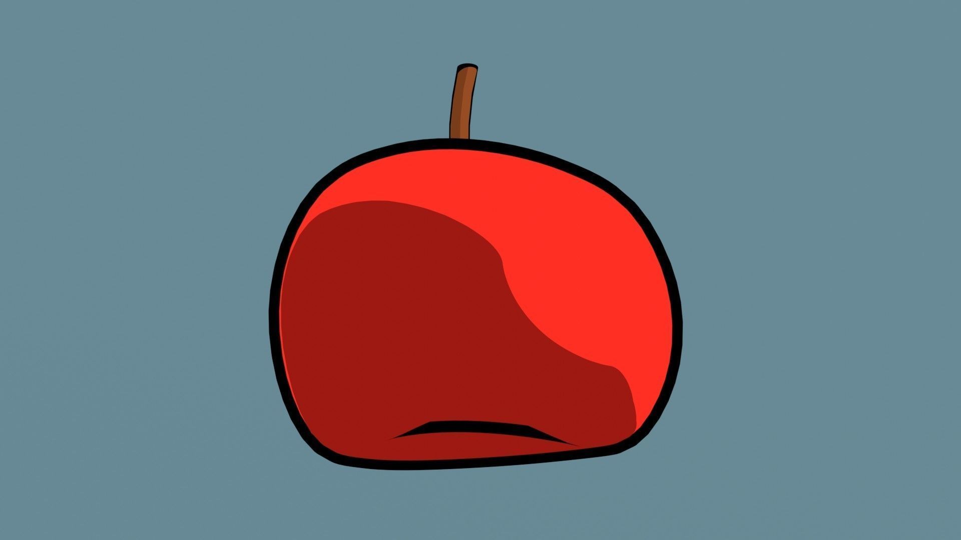 Stylized anime apple 3D model | CGTrader