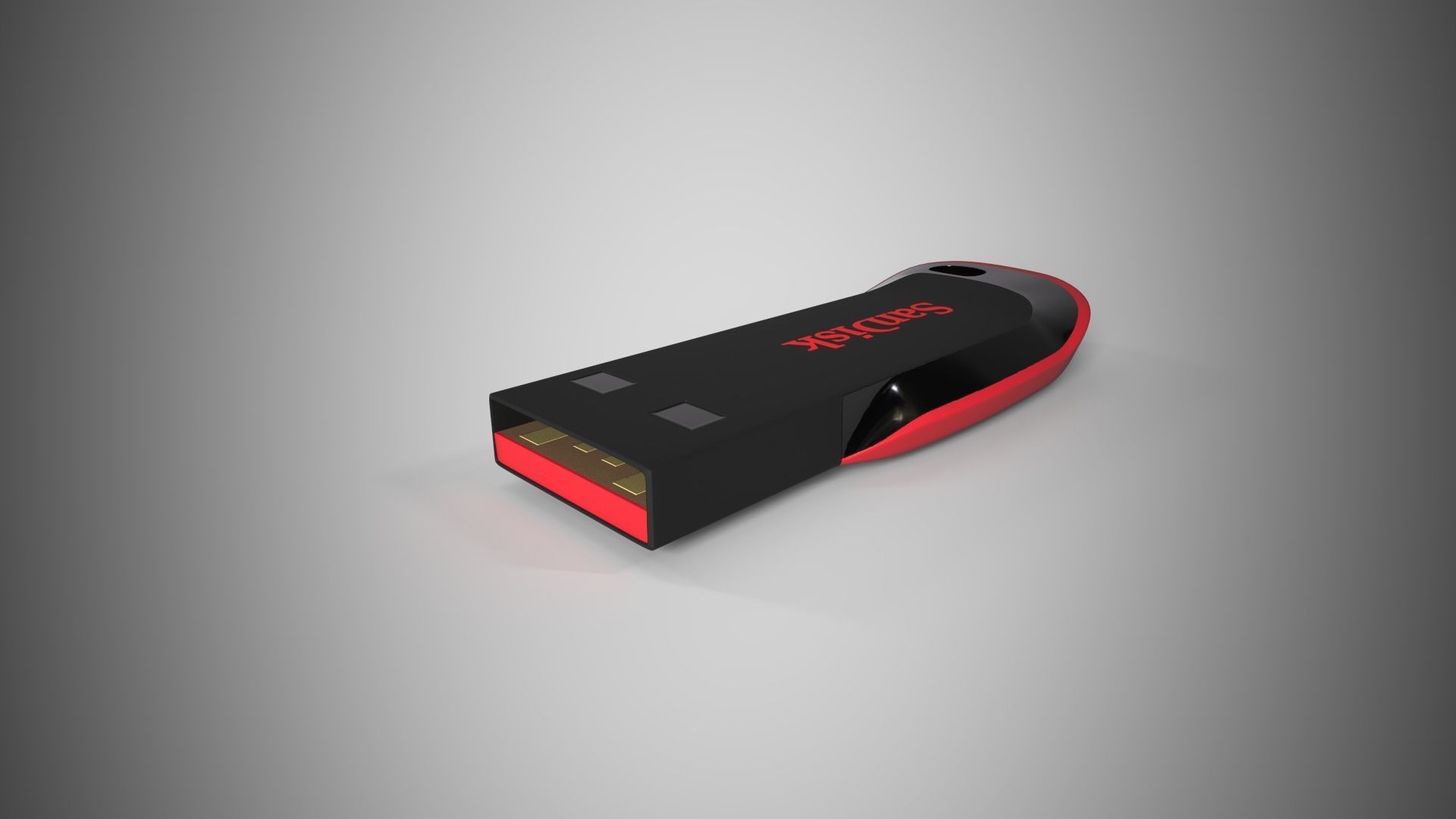 SanDisk Premium 3D Pendrive Model Modern Storage 3D model 3D model ...