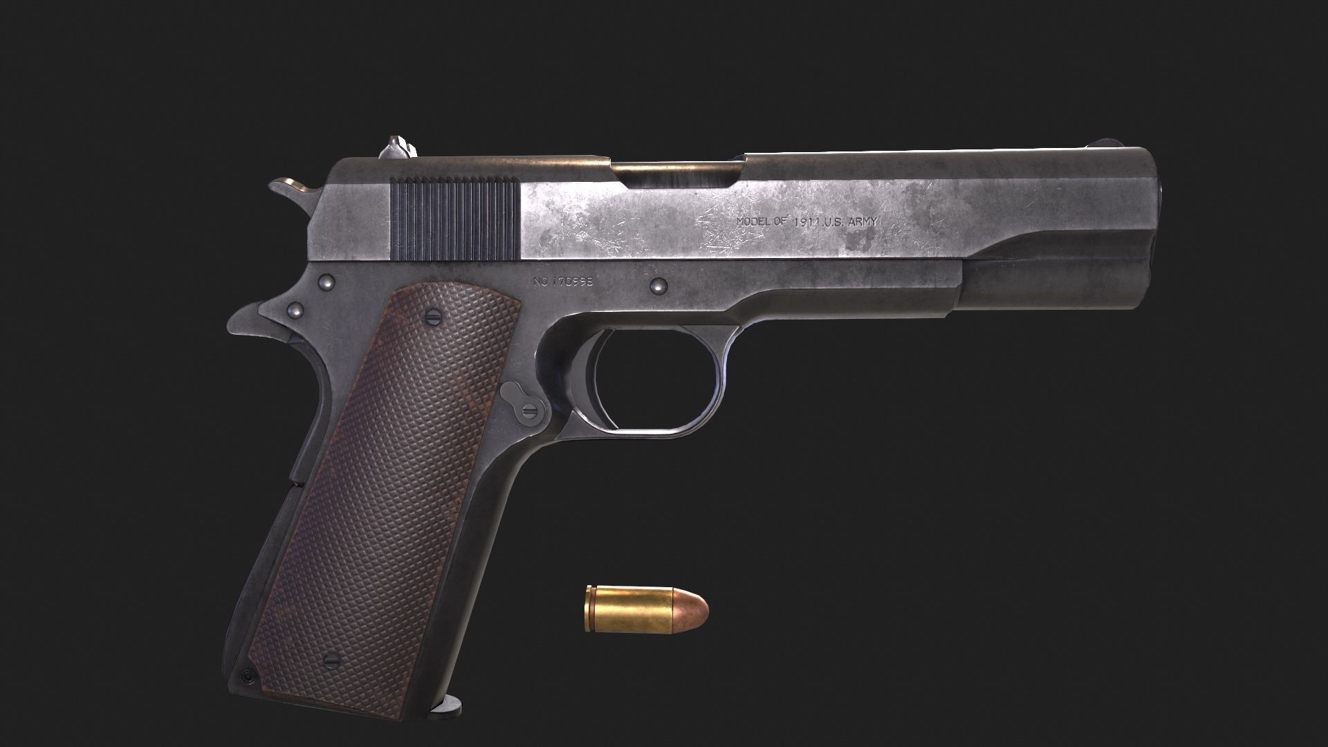 Colt M1911 free VR / AR / low-poly 3D model | CGTrader