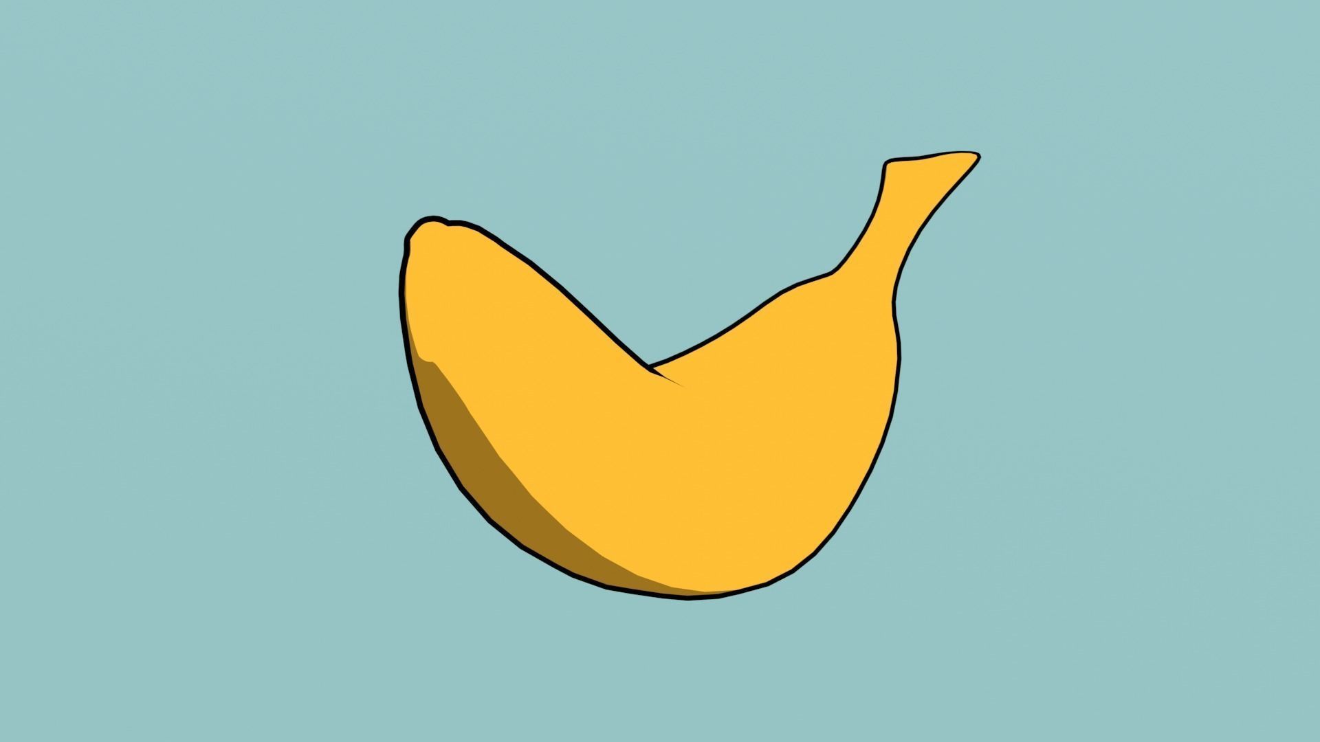 Stylized anime banana 3D model | CGTrader