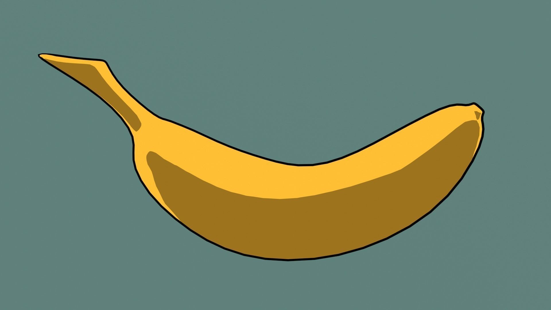 Stylized anime banana 3D model | CGTrader