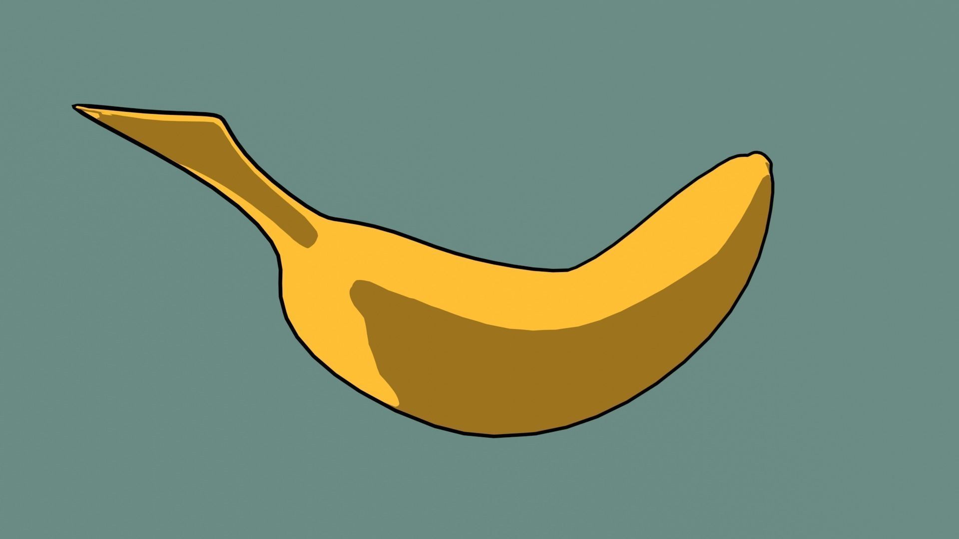 Stylized anime banana 3D model | CGTrader