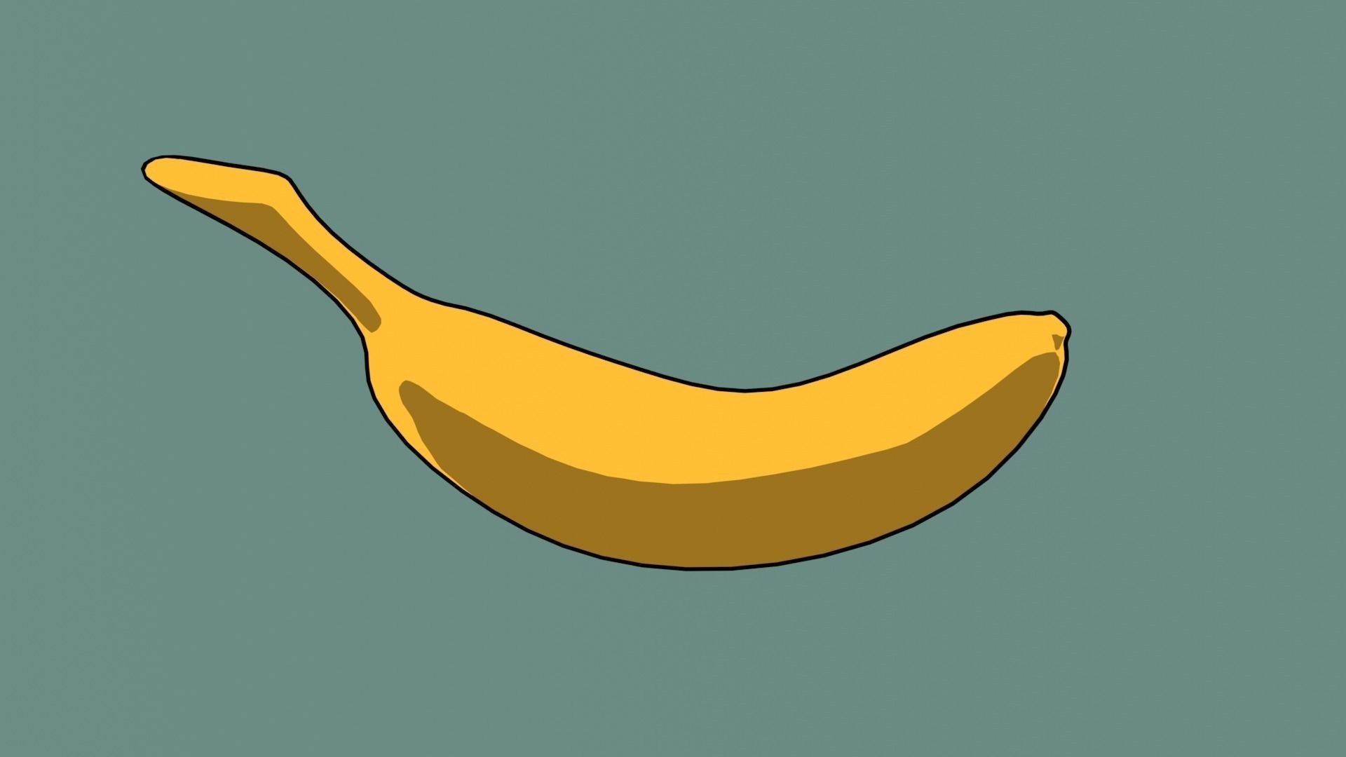 Stylized anime banana 3D model | CGTrader