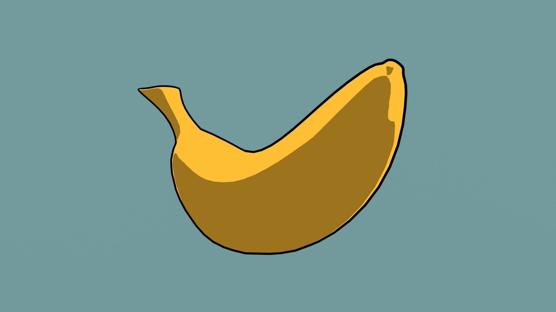 Stylized anime banana 3D model | CGTrader