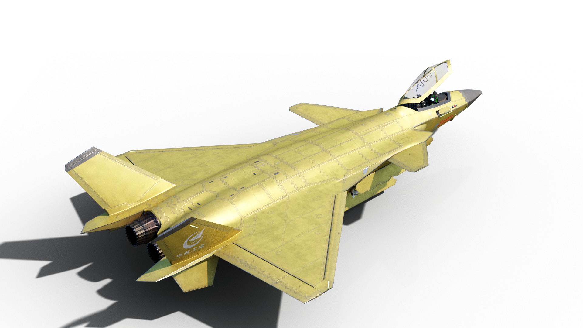 3D model J20 J-20 F-20 F20 China J20 stealth fighter VR / AR / low-poly | CGTrader