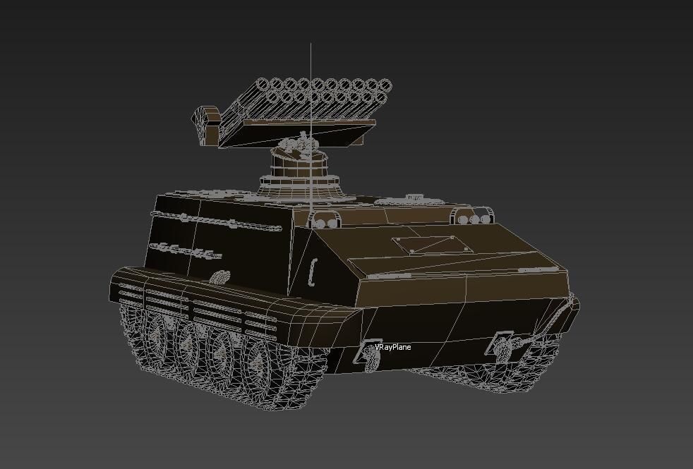 19-barrel 70Type self-propelled gun light tank gun 63Type 3D model ...