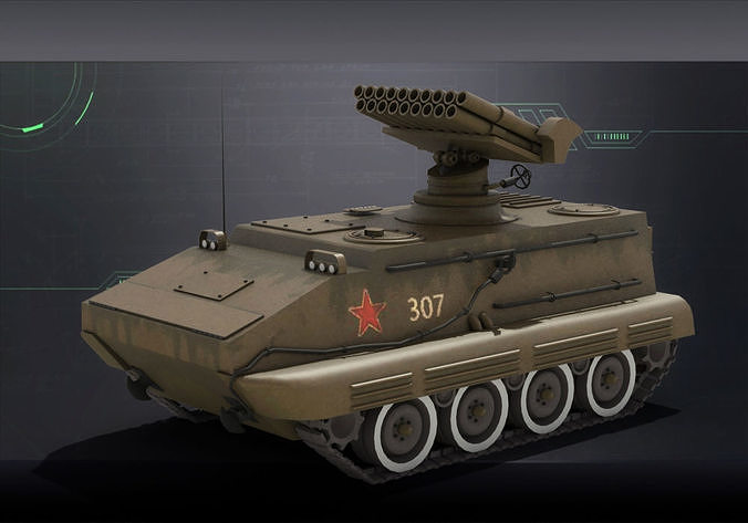 19-barrel 70Type self-propelled gun light tank gun 63Type 3D model ...