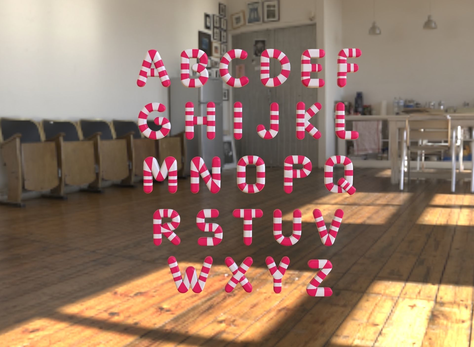 3D model Cartoon Alphabet v004 VR / AR / low-poly | CGTrader