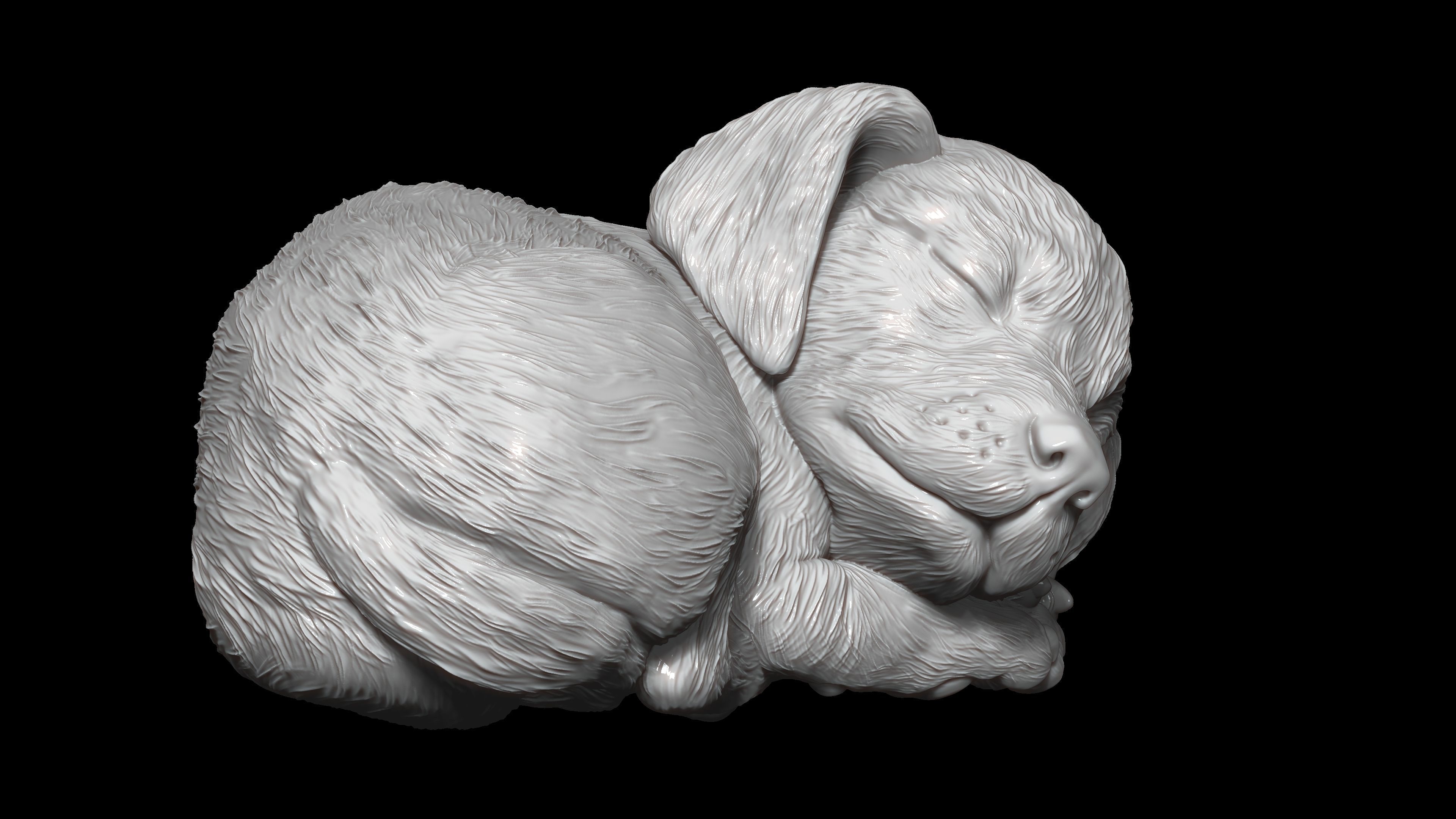 Puppy 3D model 3D printable | CGTrader