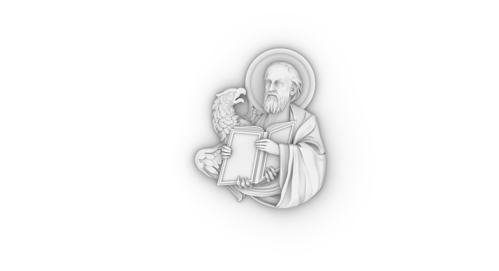 Eagle Of Saint John Apostle Evangelist 3D model 3D printable | CGTrader