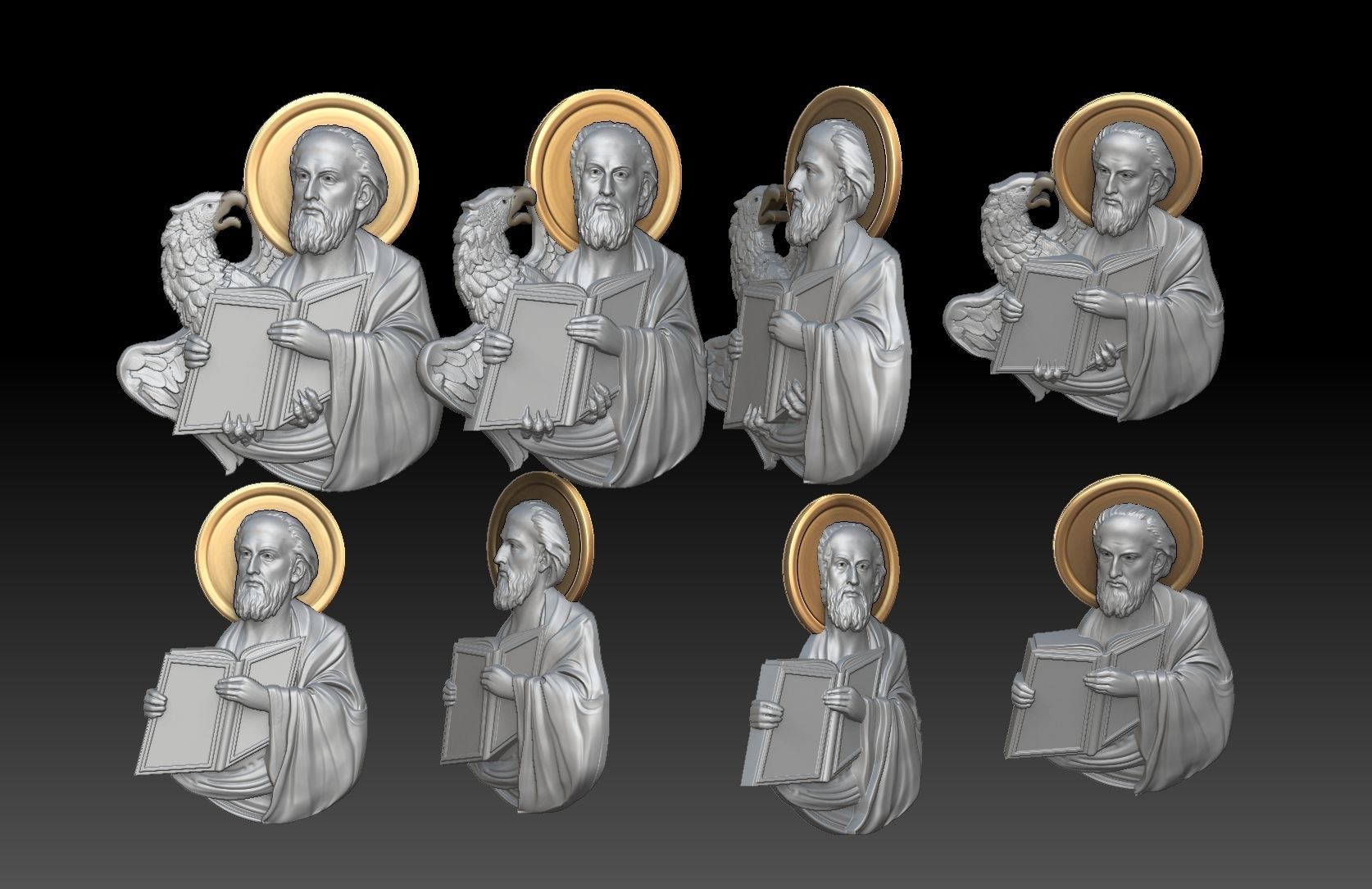 Eagle Of Saint John Apostle Evangelist 3D model 3D printable | CGTrader