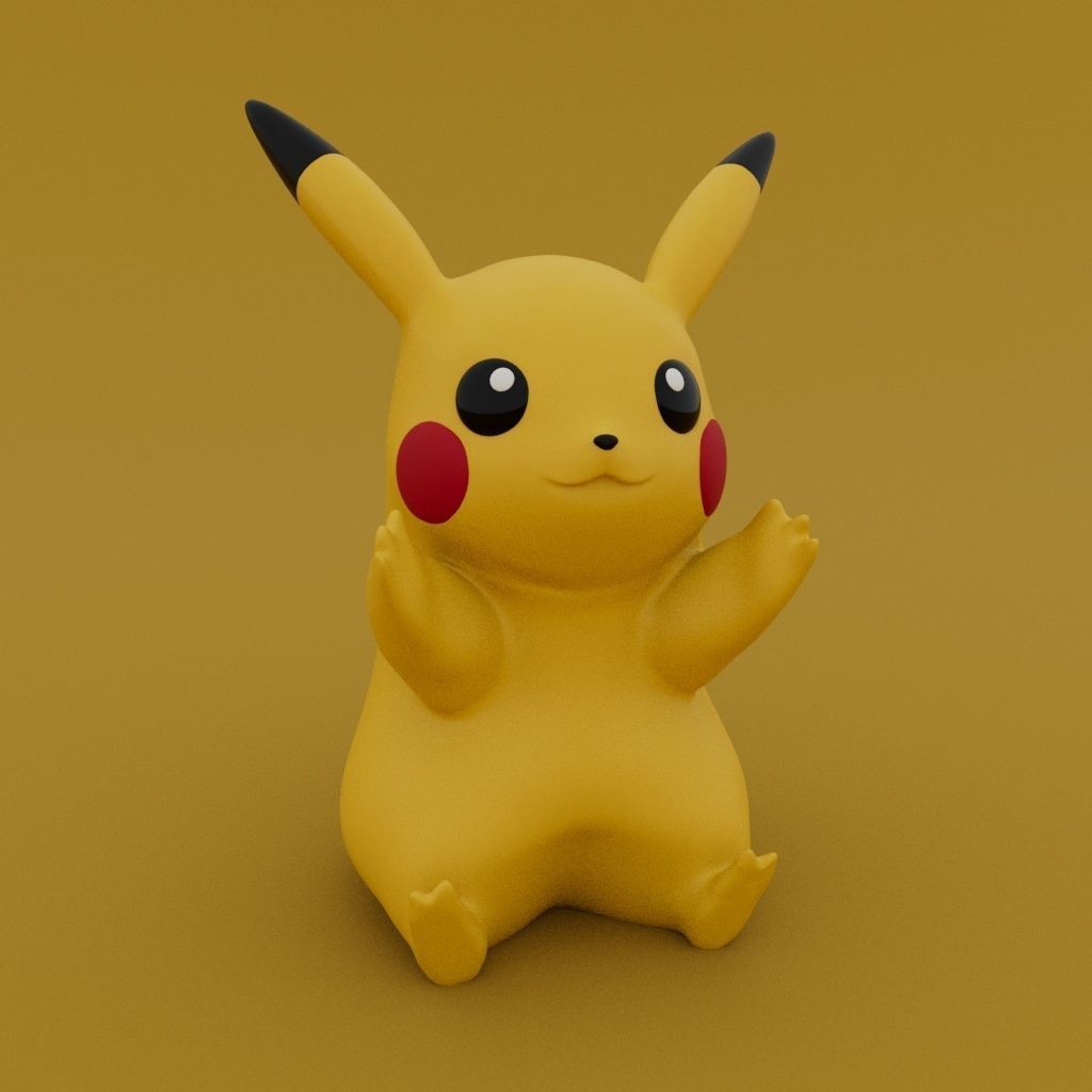Pikachu - Pokemon 3D model 3D printable | CGTrader