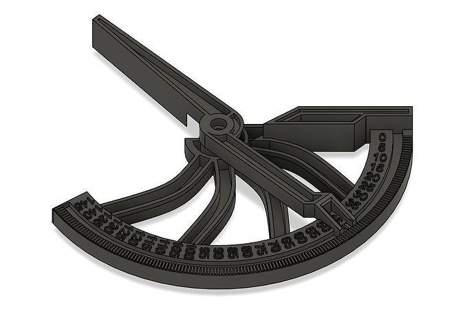 Precision 3DPrintable Angle Measuring Tool 3D model 3D printable | CGTrader