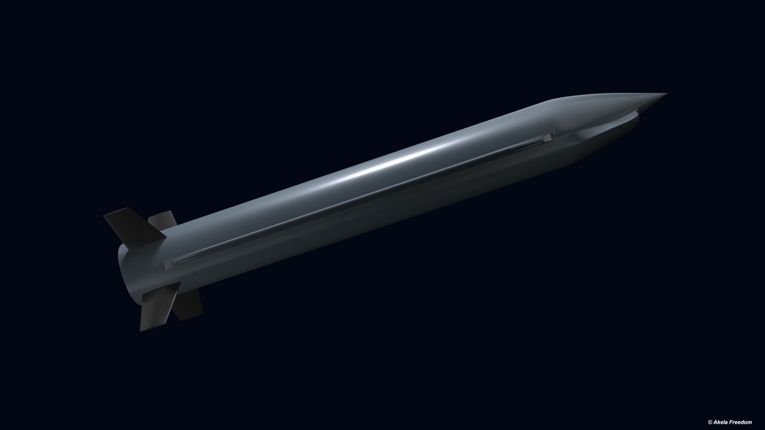 Tyrfing 3SM Missile 3D model | CGTrader