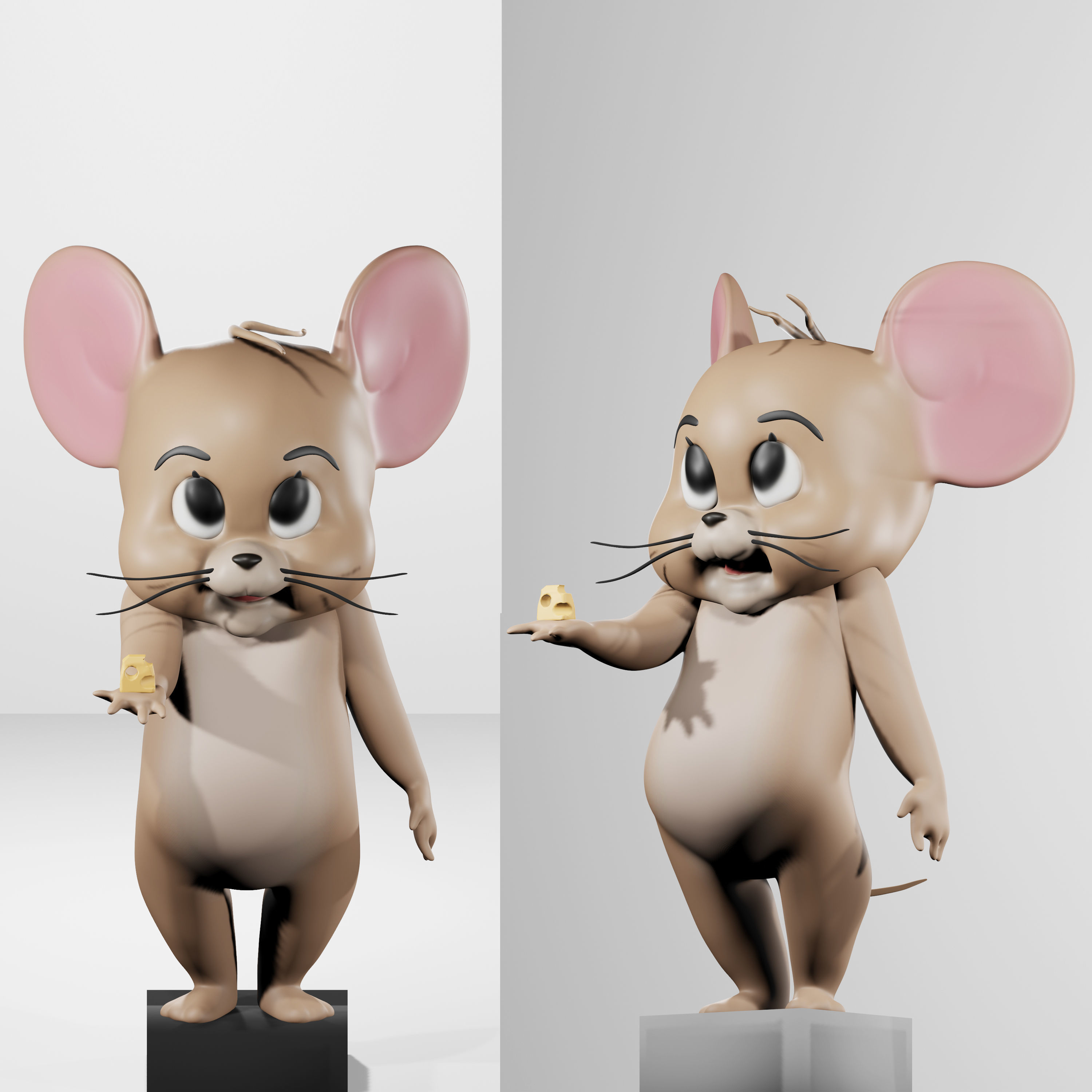JERRRY FROM TOM JERRY FANART COLLECTIBLE free 3D model 3D printable ...