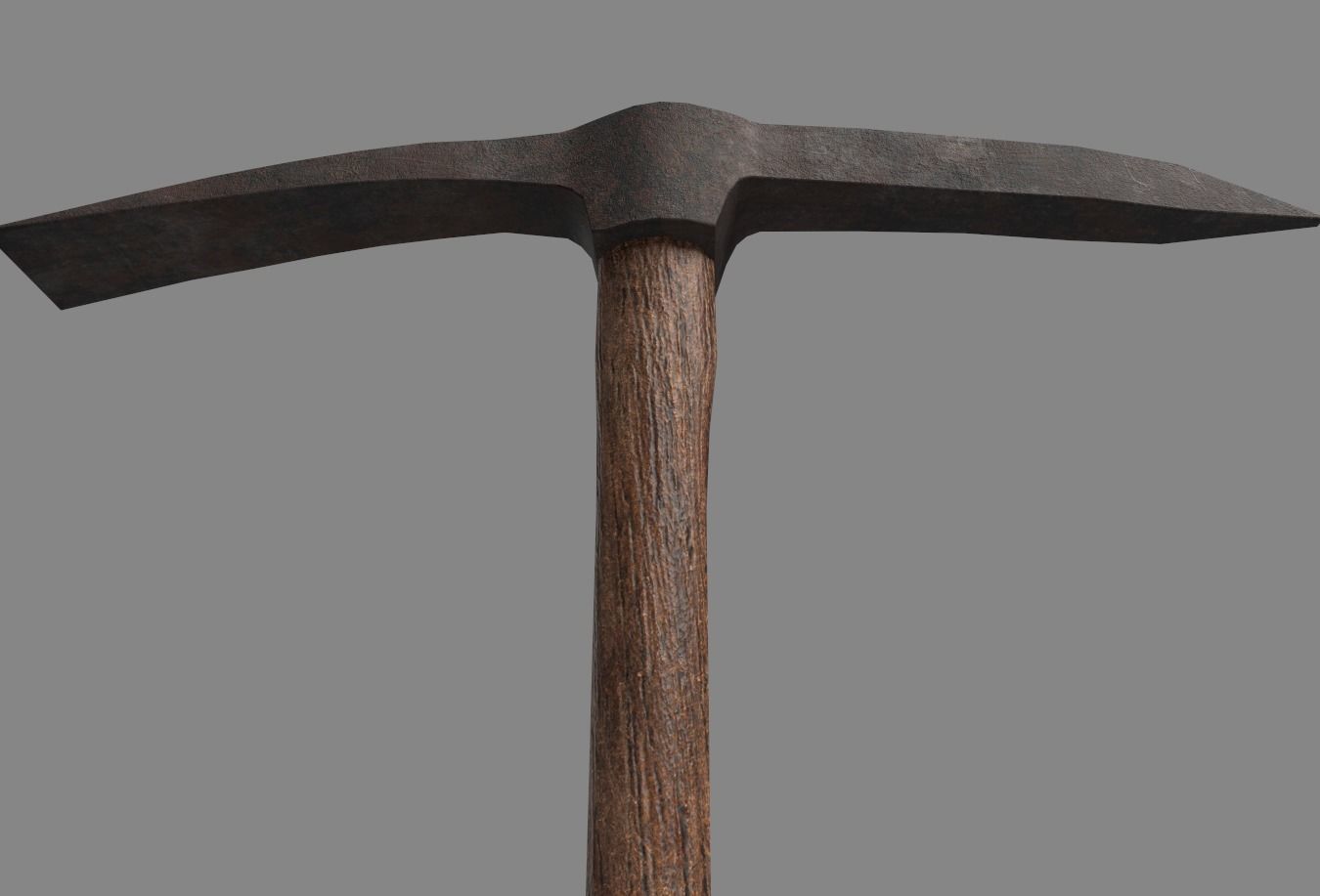 3D model Pickaxe Worn - Railroad Style VR / AR / low-poly | CGTrader
