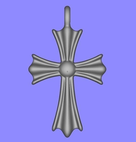 Gothic Cross 3D model 3D printable | CGTrader