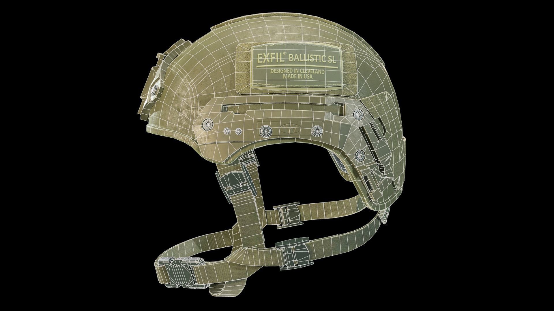 3D model Exfil Ballistic Helmet VR / AR / low-poly | CGTrader