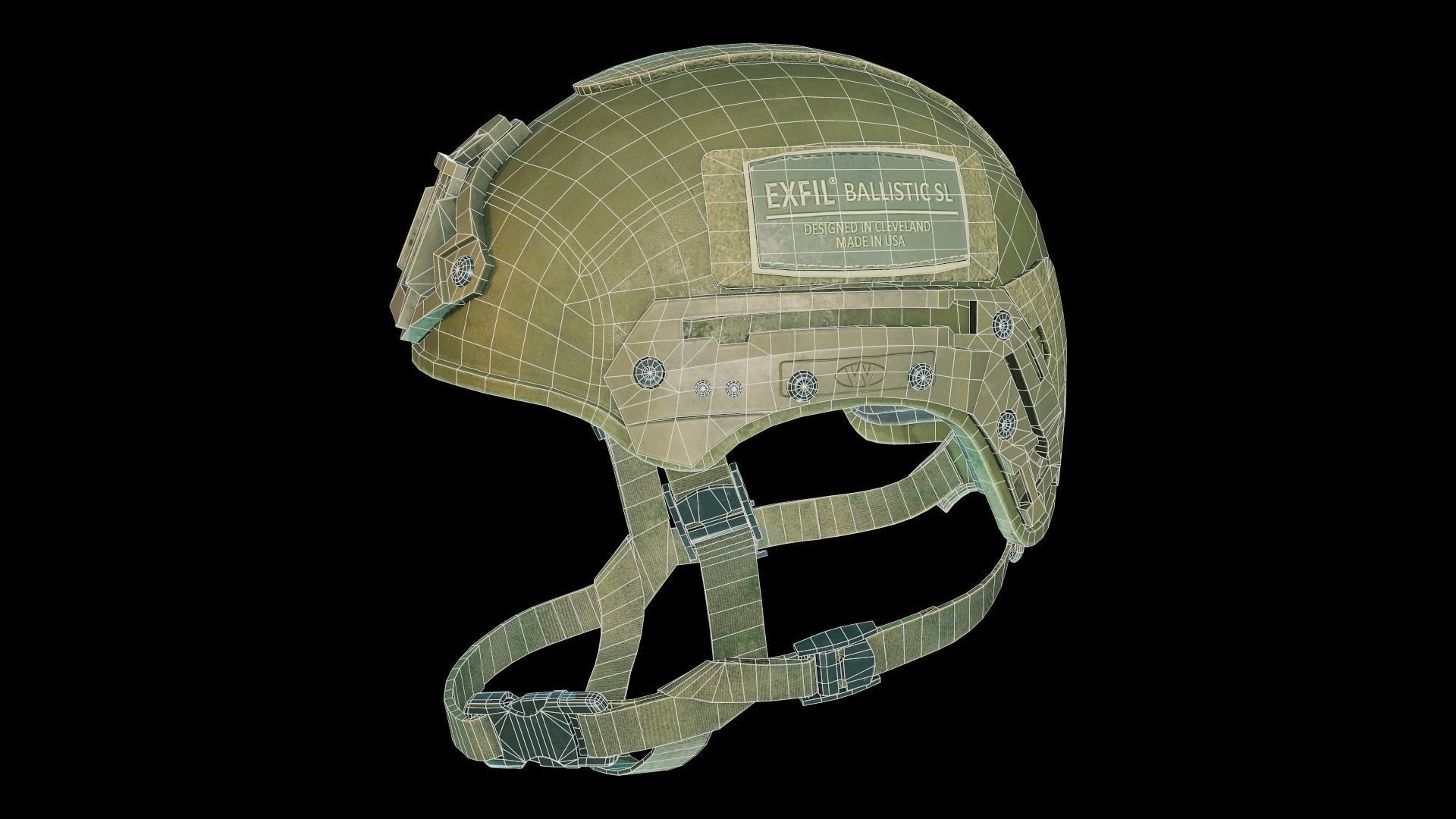 3D model Exfil Ballistic Helmet VR / AR / low-poly | CGTrader
