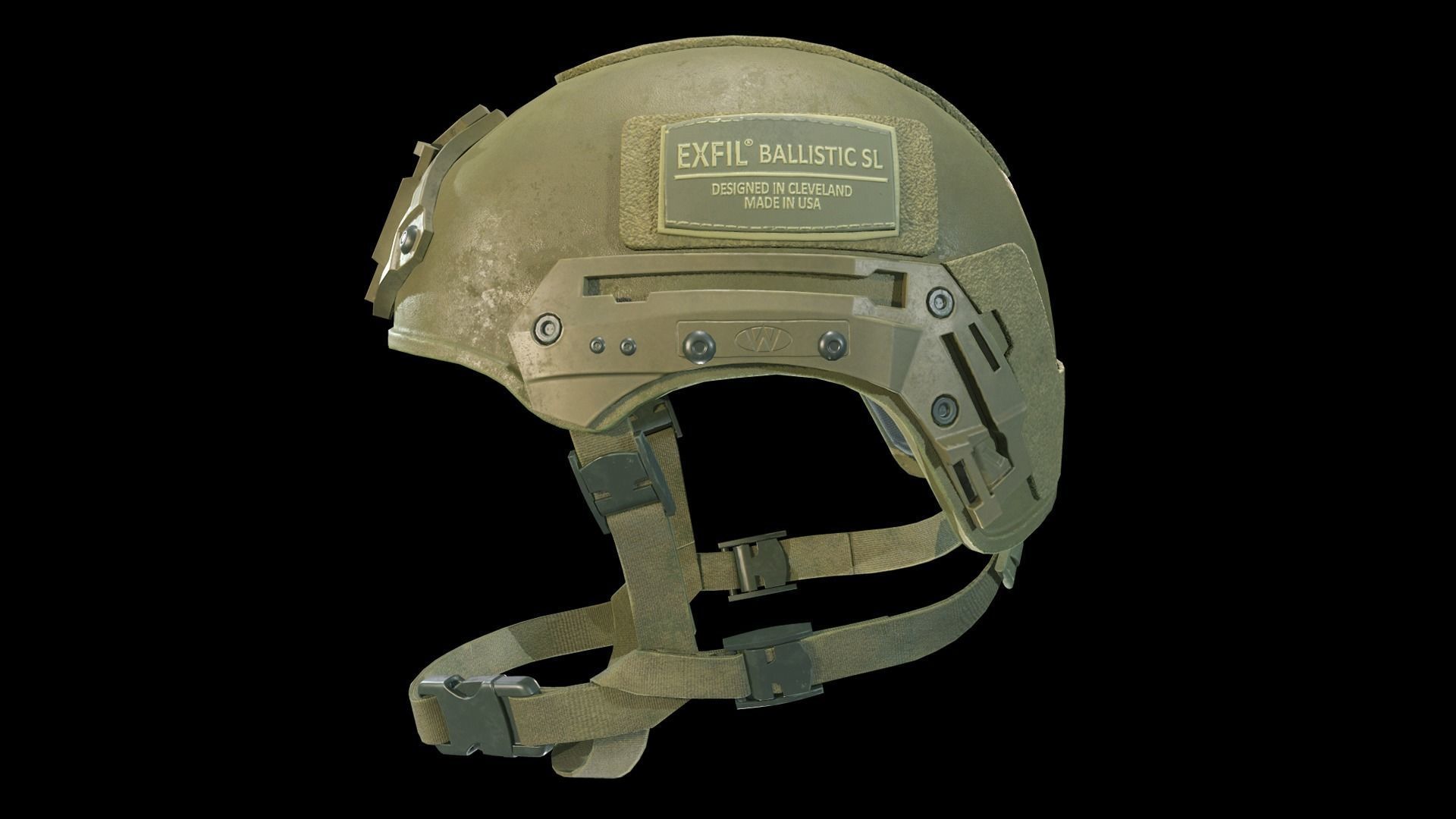 3D model Exfil Ballistic Helmet VR / AR / low-poly | CGTrader