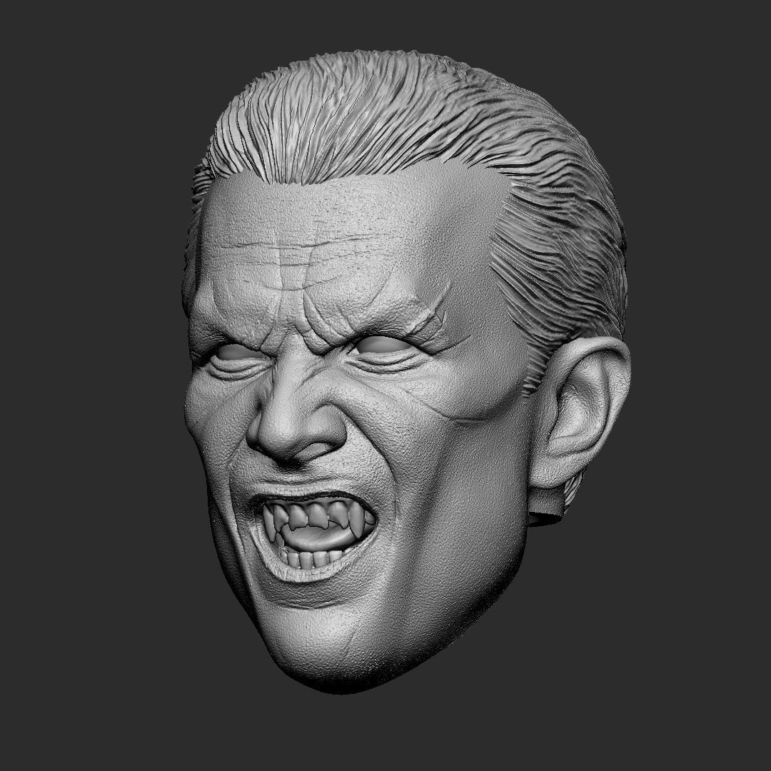 Spike Vampire - Buffy the Vampire Slayer head 3D model 3D printable ...