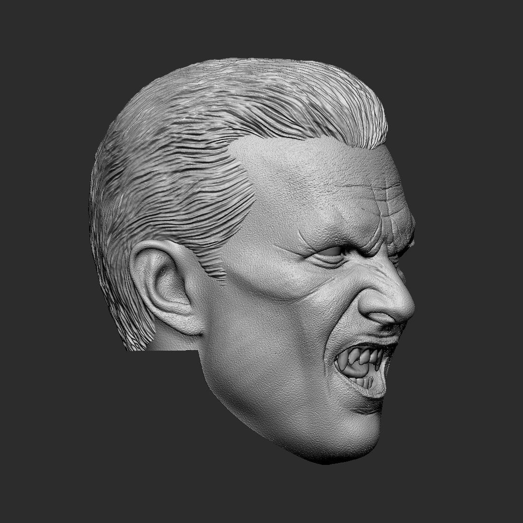 Spike Vampire - Buffy the Vampire Slayer head 3D model 3D printable ...