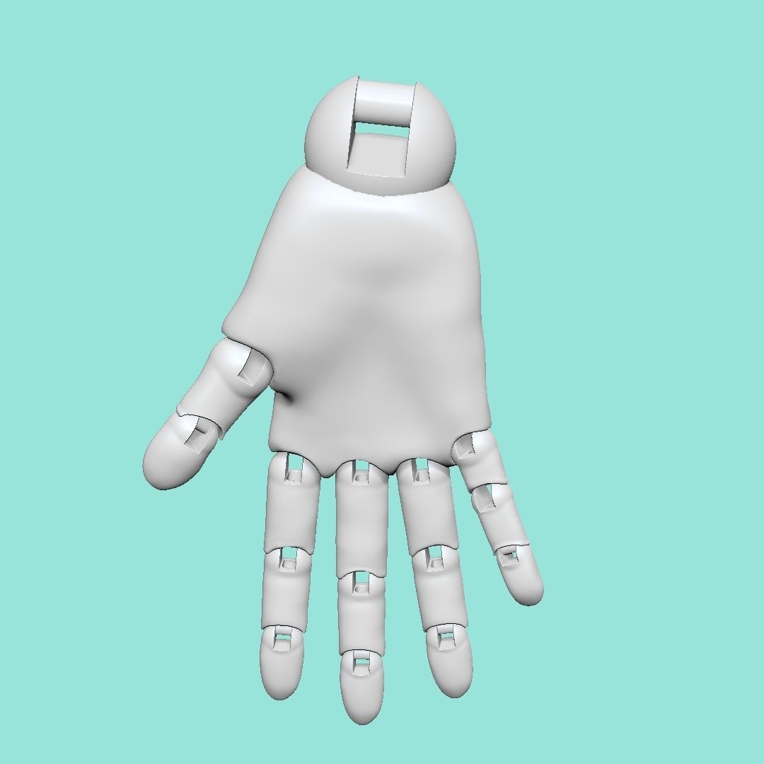 Anya Atelier - Basic BJD Jointed Hand 3d print file 3D model 3D printable | CGTrader