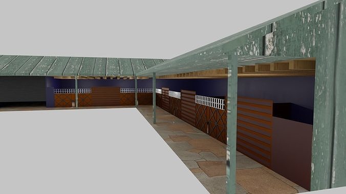 3D model Horse Stable VR / AR / low-poly | CGTrader