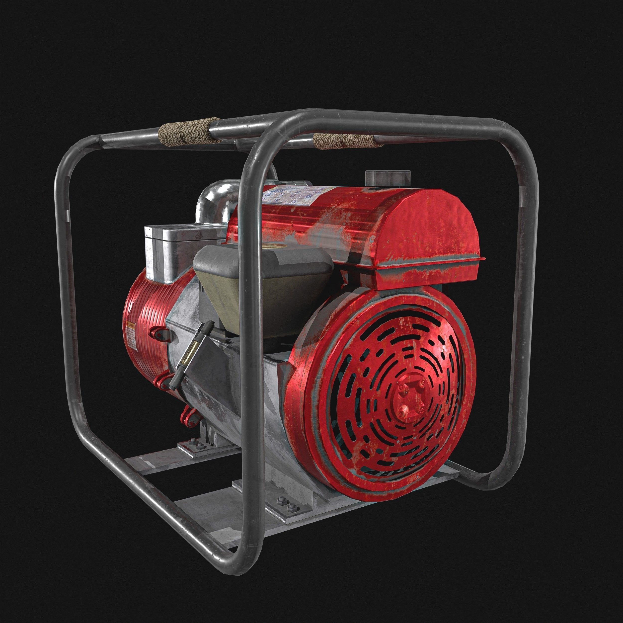 3D model WATER PUMP Petrol ENGINE VR / AR / low-poly | CGTrader