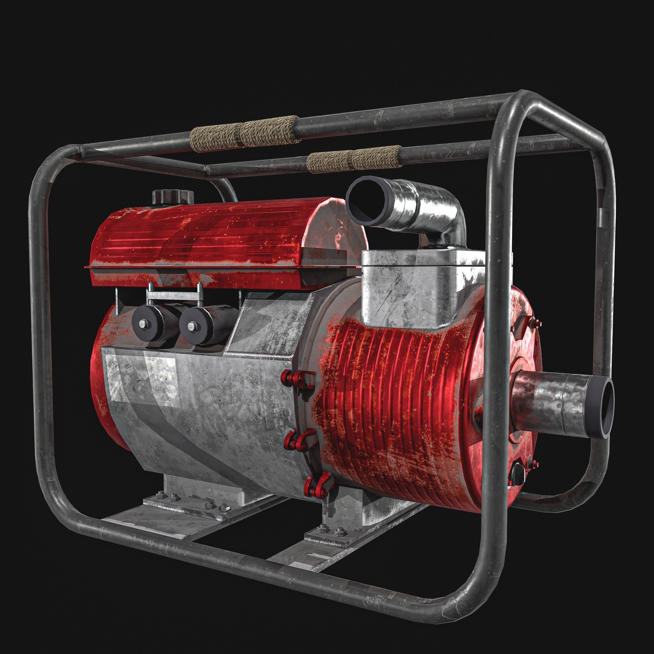 3D model WATER PUMP Petrol ENGINE VR / AR / low-poly | CGTrader